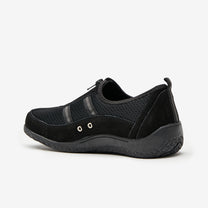 Shuropody | Tina Standard Fit Women's Suede Slip On Flat Shoes